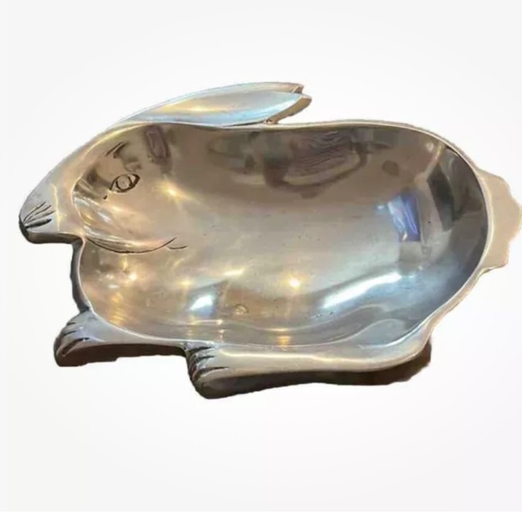 Accents | 1 X 8 Decorative Silver Bunny Dish | Poshmark